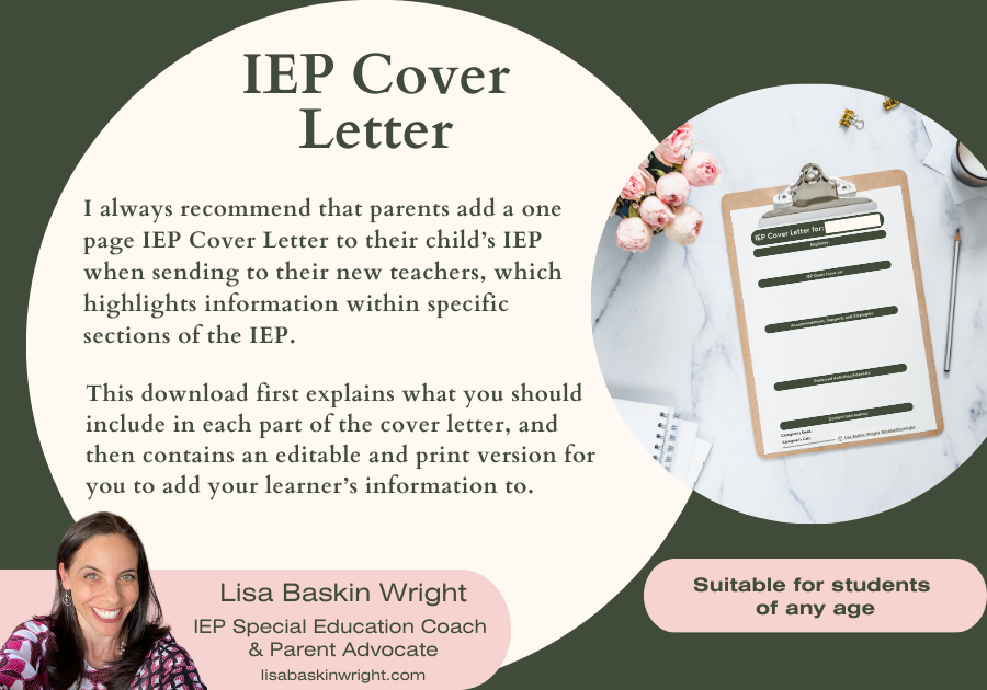 IEP Cover Letter